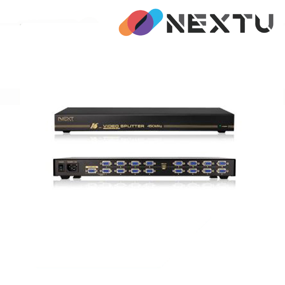 NEXT,NEXT-2516VSP 1:16 VGA 모니터분배기(450MHz / DVI 인터페이스 호환),네트워크,무선 CCTV ...